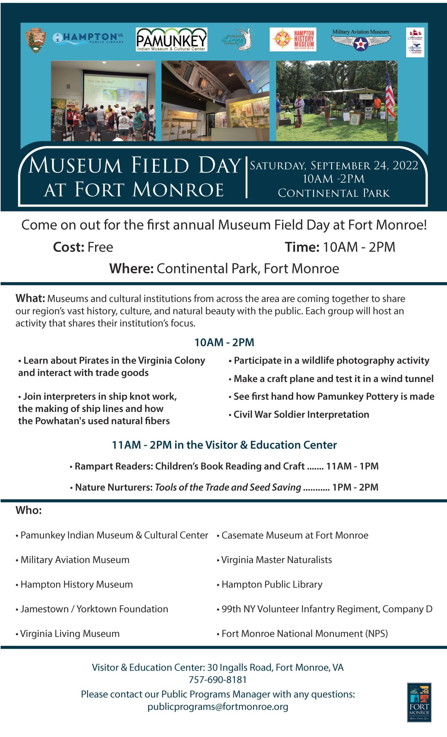 Musuem Field Day Flyer Final | Fort Monroe